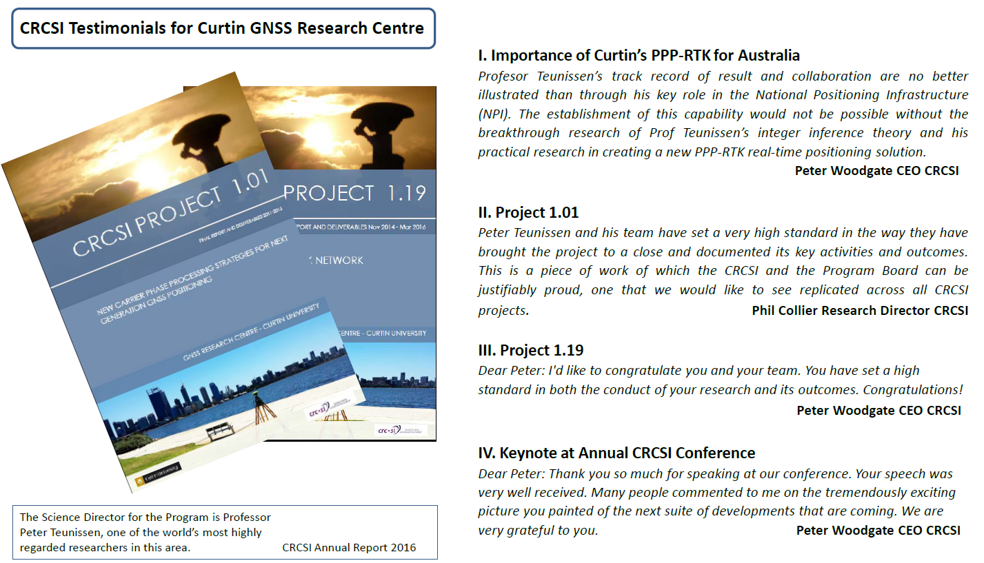 CRCSI Testimonials for Curtin GNSS Research Centre - Satellite ...